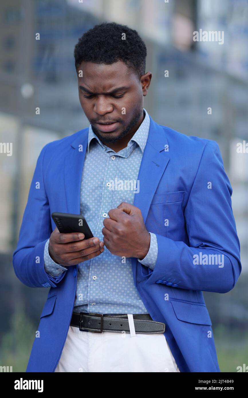 Vertical screen african american businessman hi-res stock photography ...