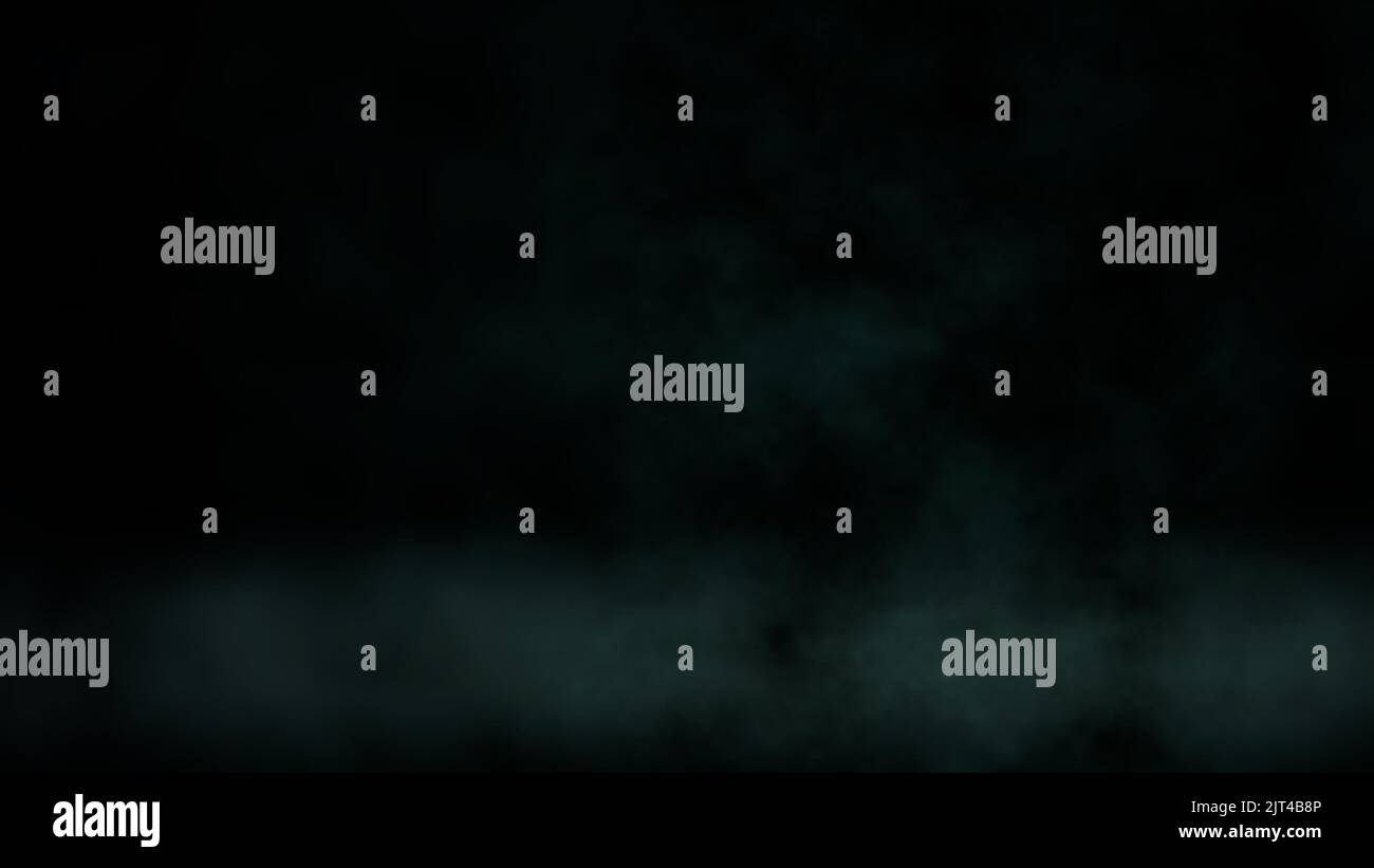 dark blue - green scene bg with smoke - abstract 3D rendering Stock ...