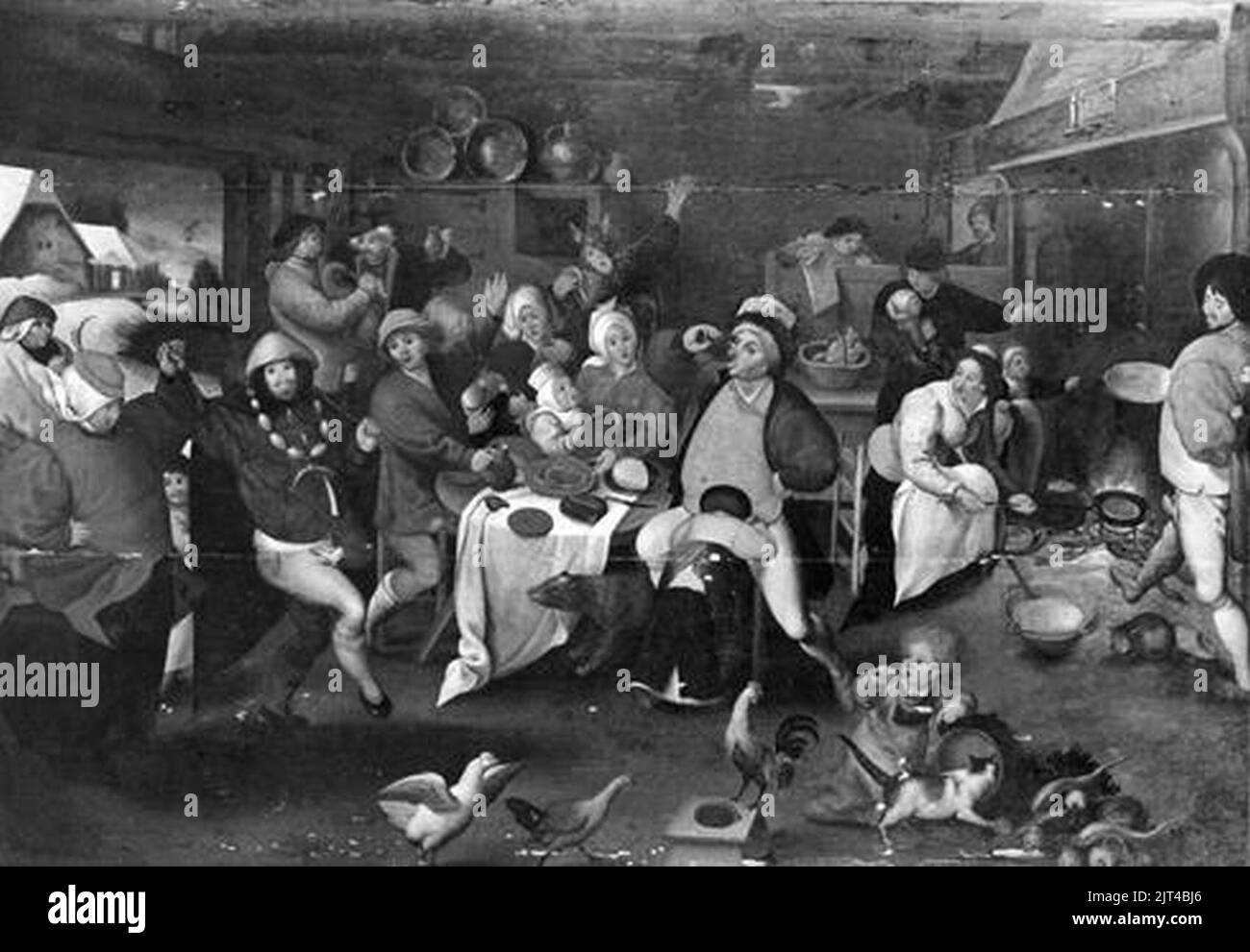 Twelfth Night Feast from the circle of Pieter Brueghel (II Stock Photo ...