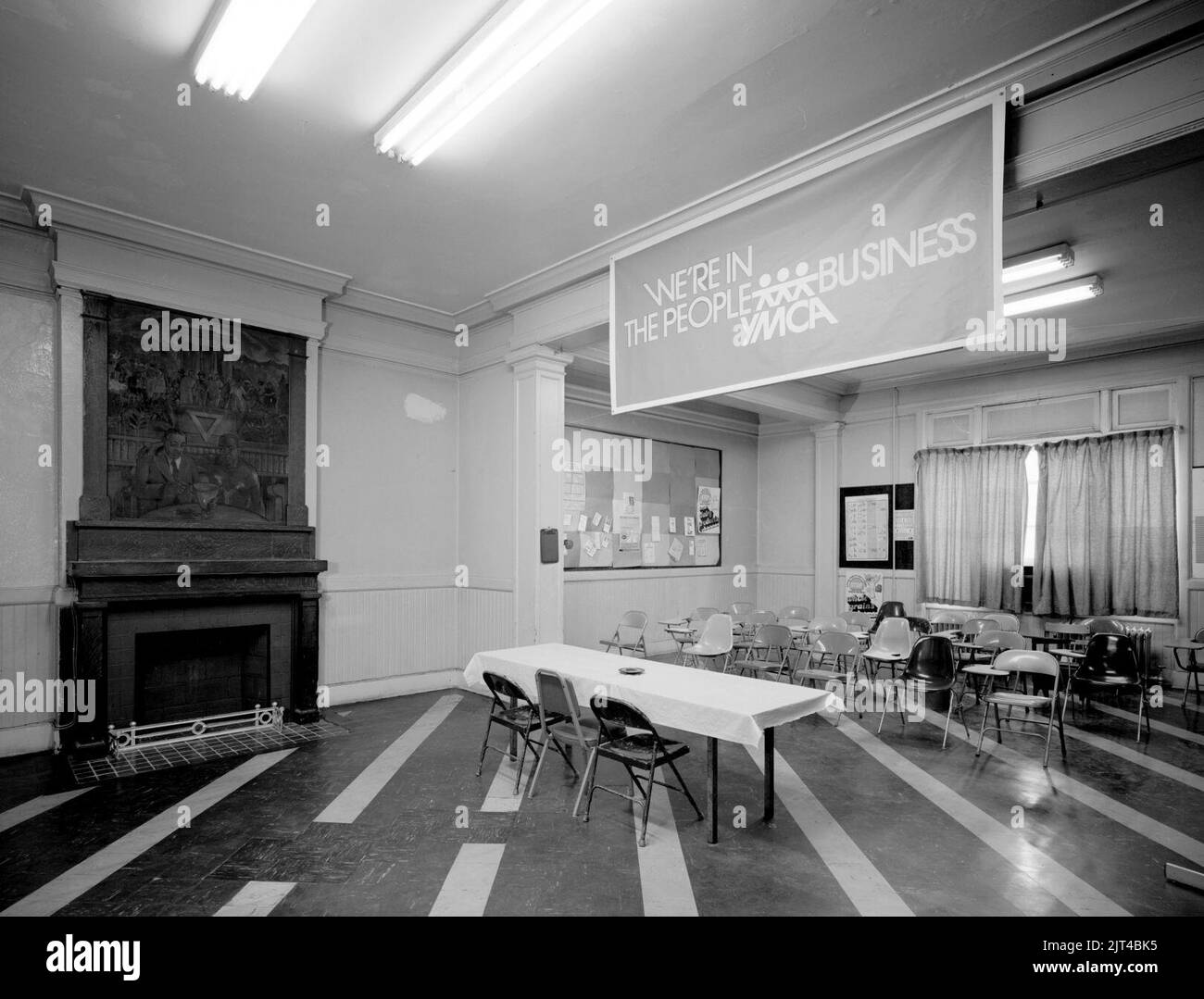 Twelfth Street YMCA Building, north lounge Stock Photo - Alamy