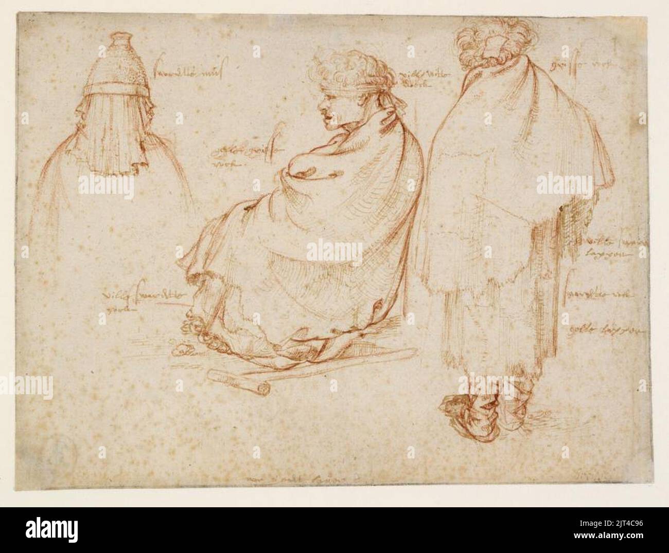 Two Beggars and a Woman's Headdress by Roelant Stock Photo - Alamy