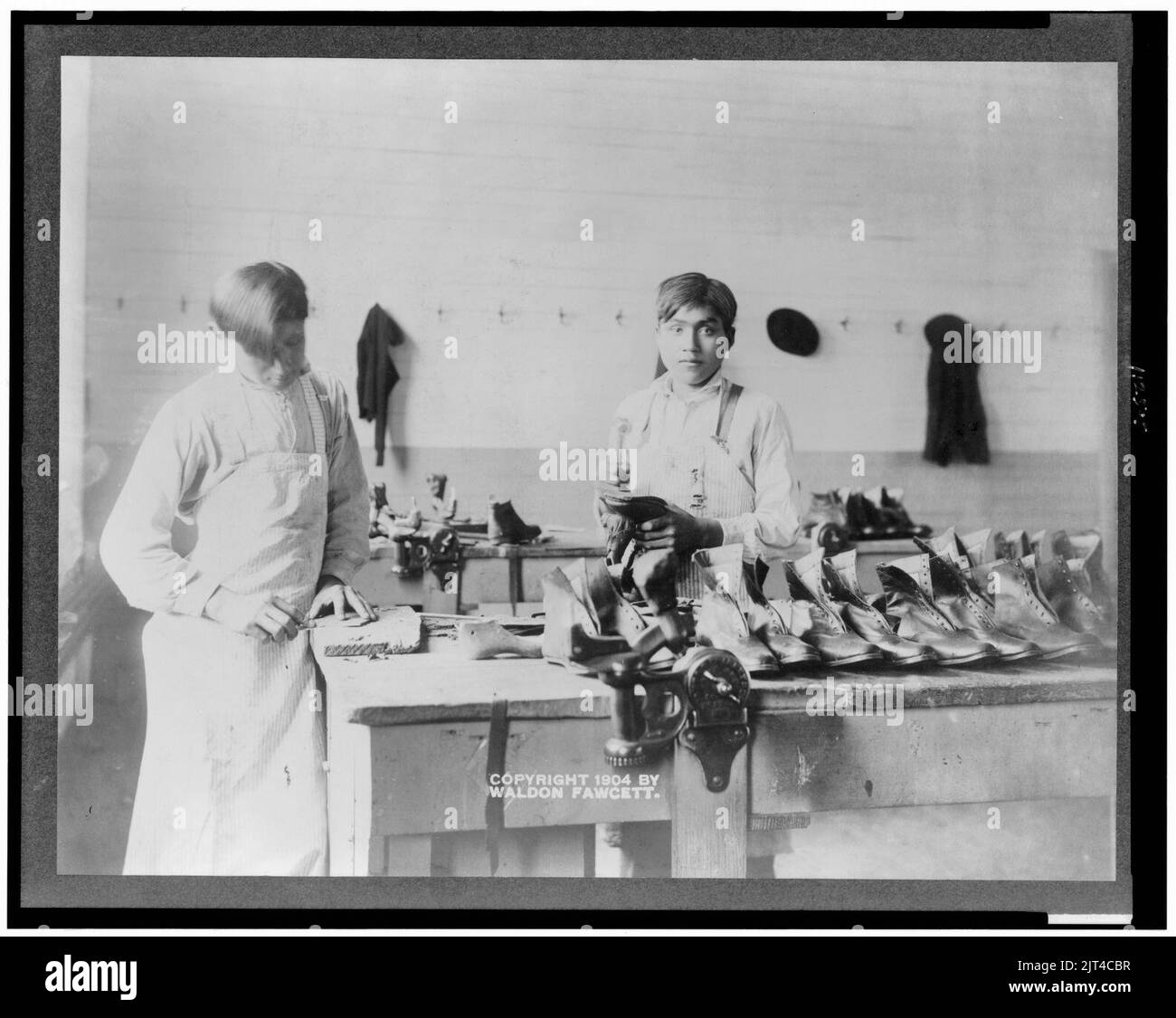 Boys school shoes Black and White Stock Photos & Images - Alamy
