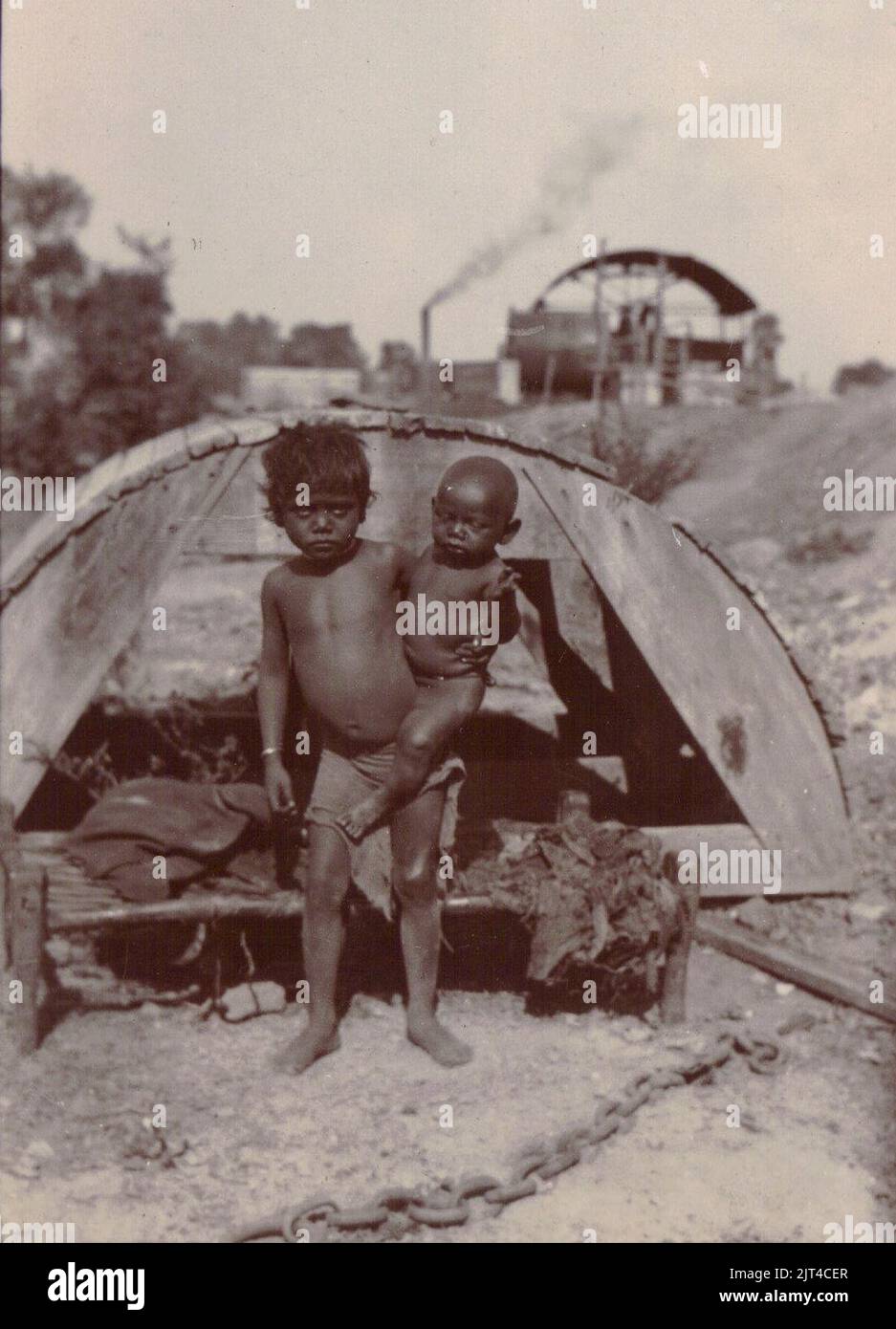 Two children in Calcutta (c. 1903 Stock Photo - Alamy