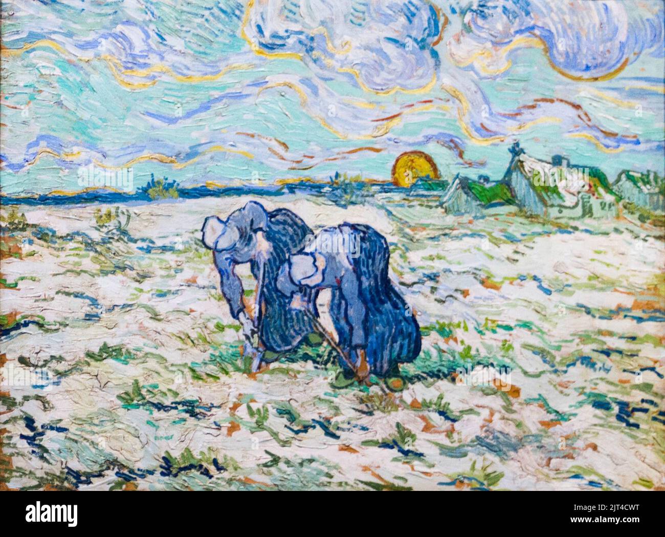 Two peasant women digging hi-res stock photography and images - Alamy