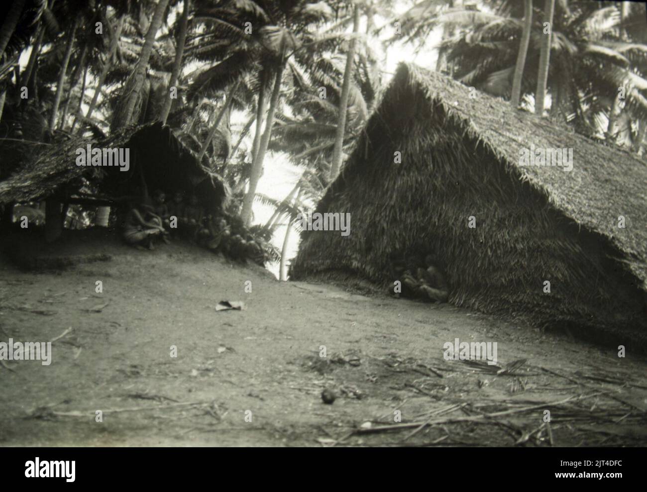 Two huts on Tobi Islands (1908-1910 Stock Photo - Alamy