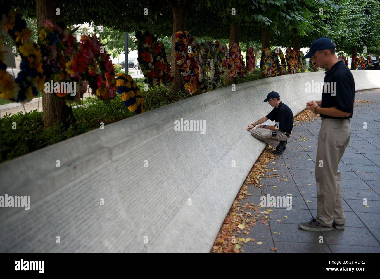 Two law enforcement explorers by the National Law Enforcement Officers ...