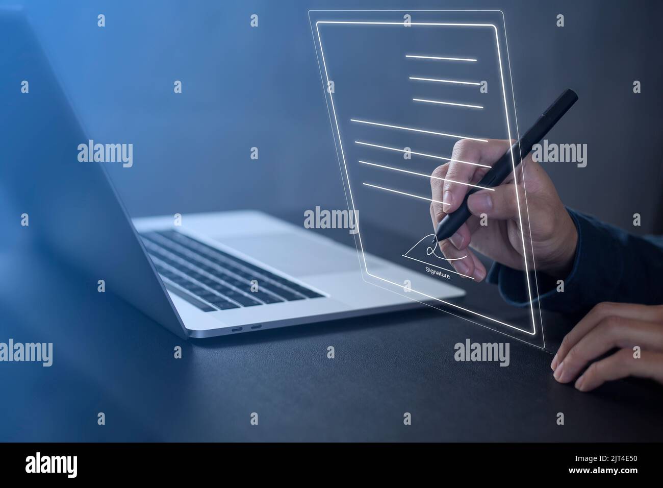 Virtual signature hi-res stock photography and images - Alamy