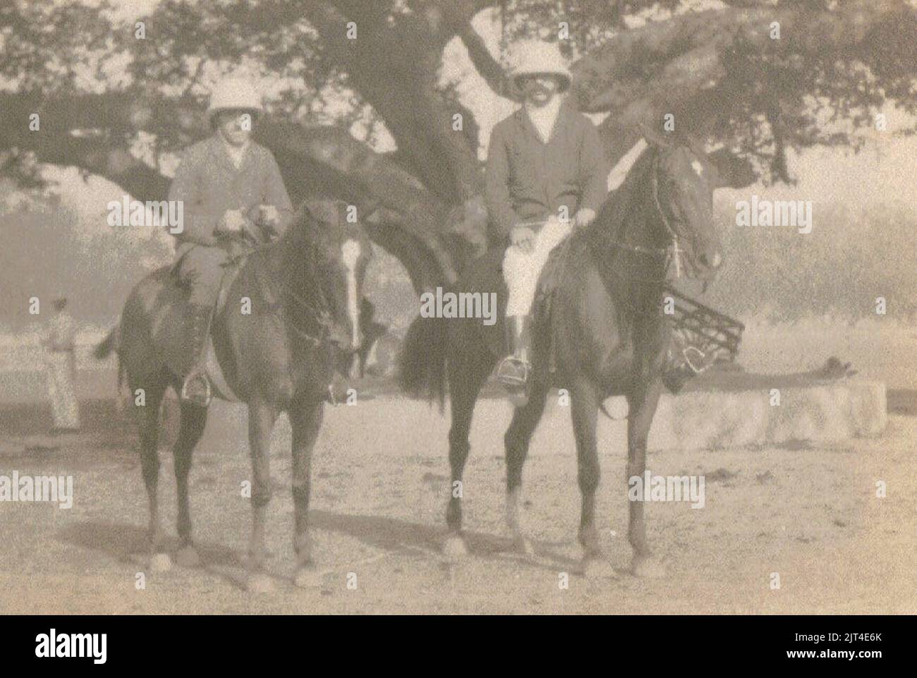Two men on ponies, Calcutta (c. 1903 Stock Photo - Alamy