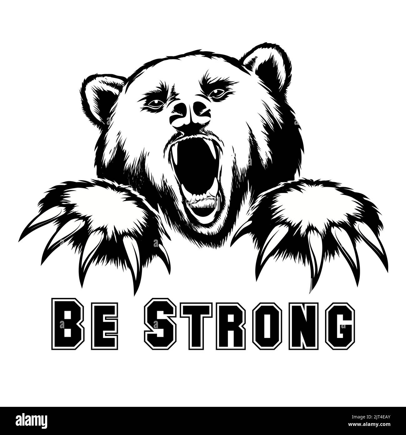 Vintage grizzly bear logo hi-res stock photography and images - Alamy