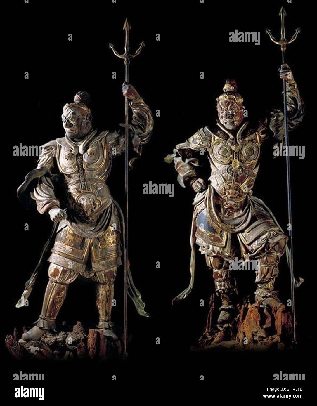 Two of the Four Heavenly Kings I (nanendō, Kōfuku-ji, Nara Stock Photo ...