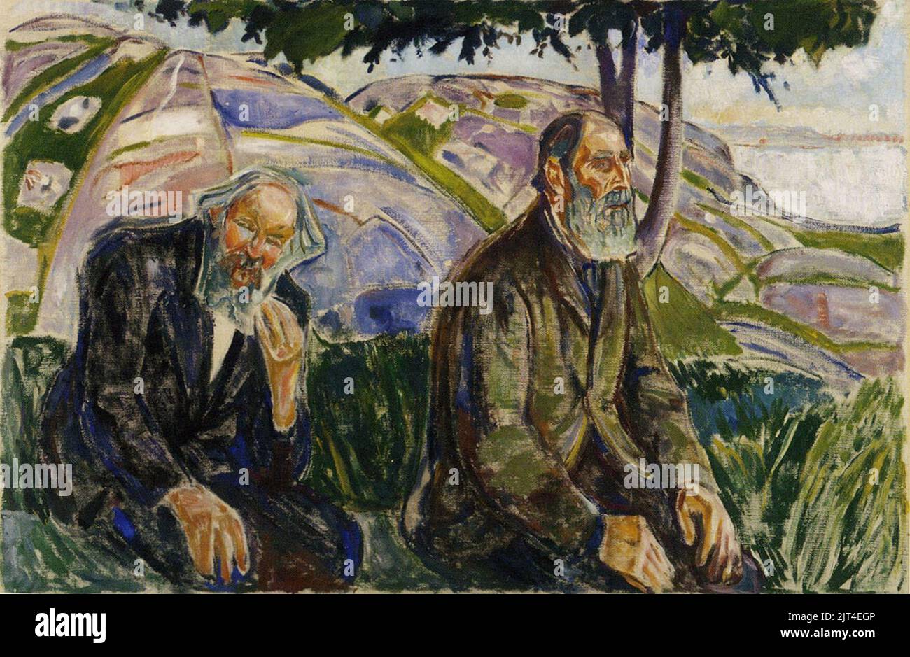 Two Old Men Stock Photo - Alamy