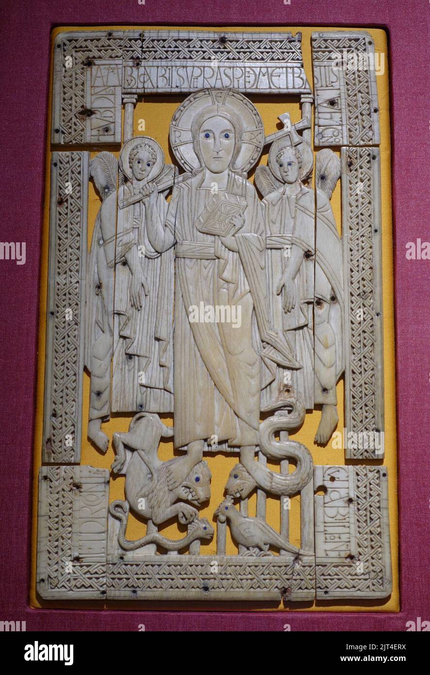 Two plaques from Genoelselderen, 2. Christ Triumphing over Evil ...