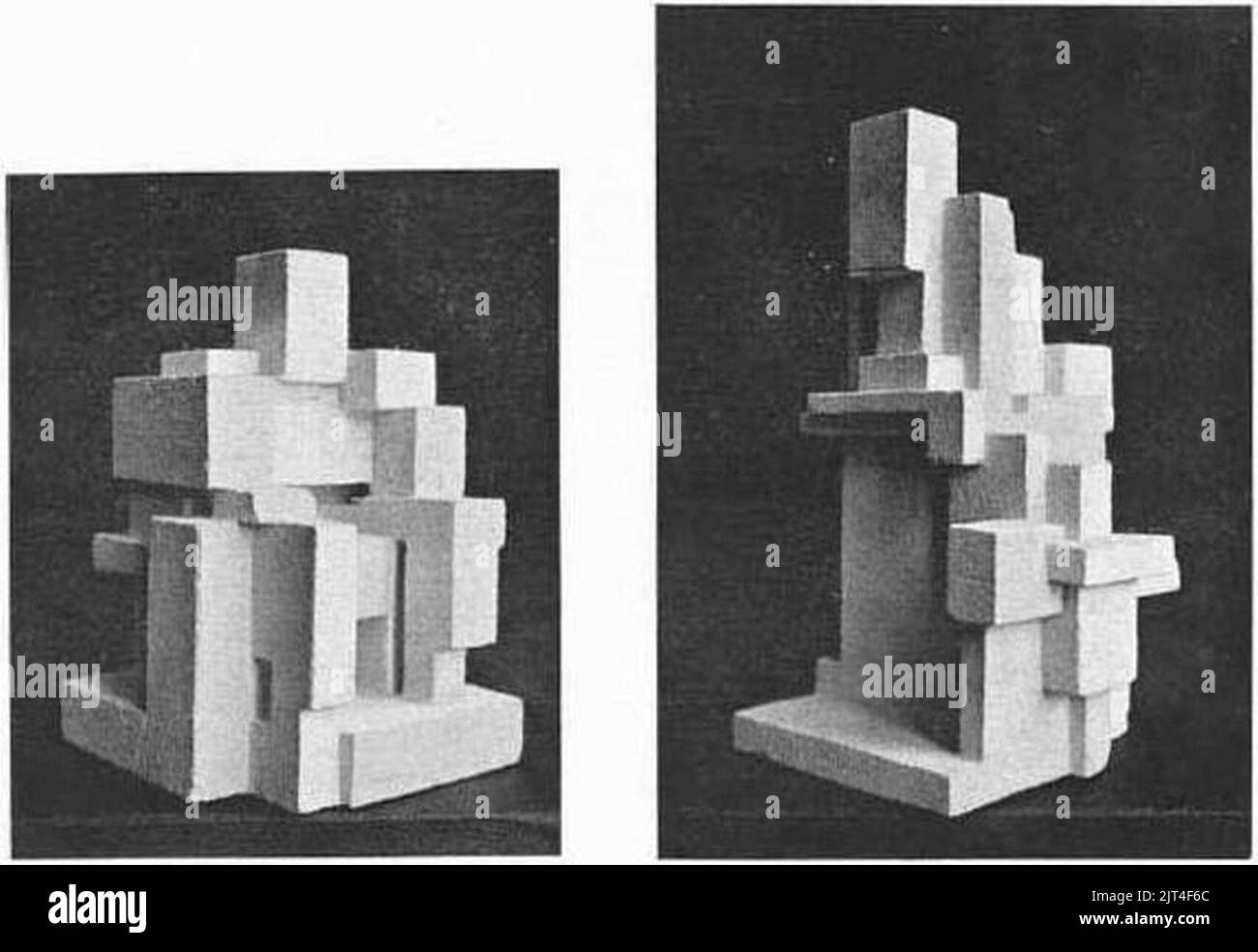 Two sculptures by George Vantongerloo Stock Photo - Alamy