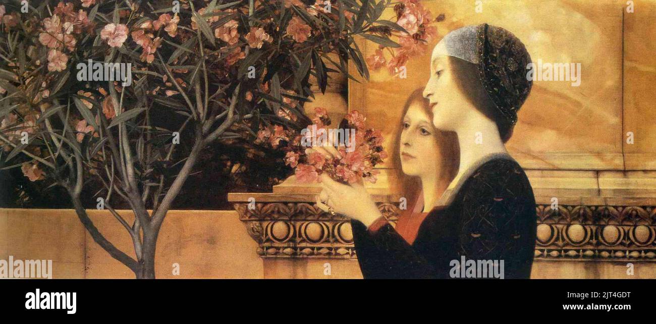 Two girls oleander klimt hi-res stock photography and images - Alamy