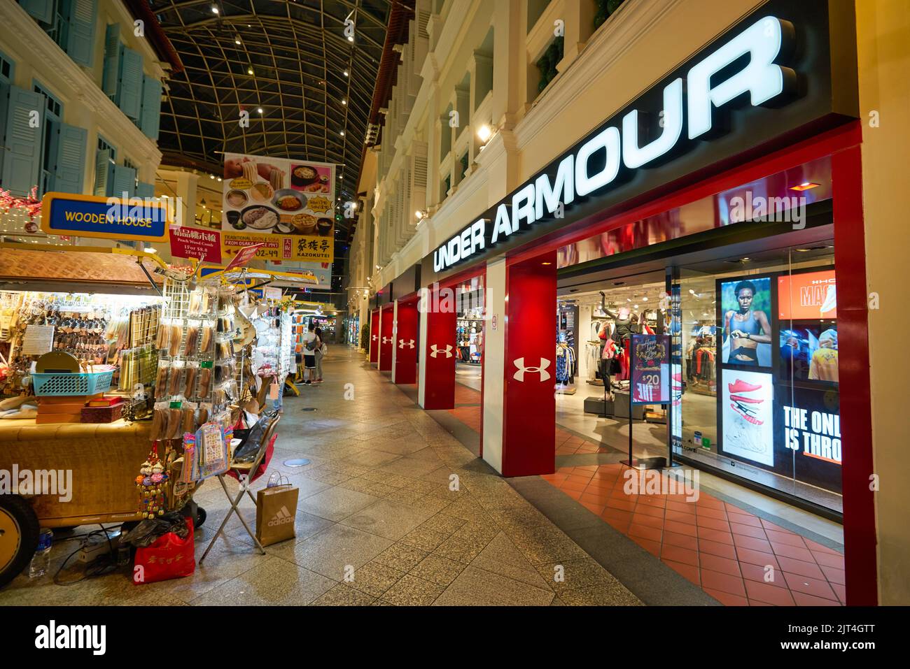 SINGAPORE - CIRCA JANUARY, 2020: Under Armour storefront in Singapore ...