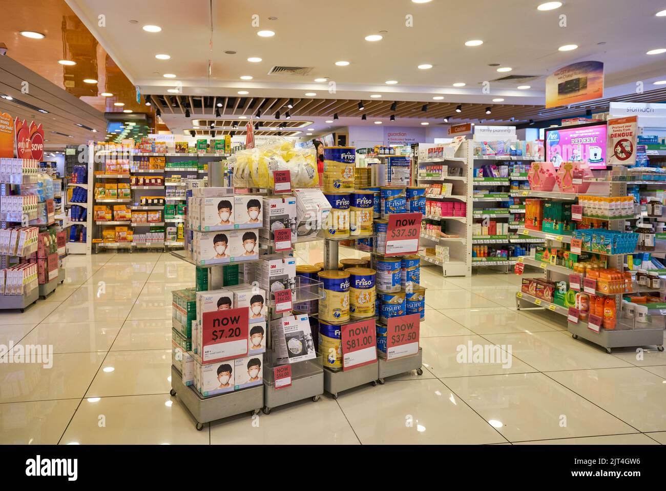 SINGAPORE - CIRCA JANUARY, 2020: interior shot of Guardian store in ...
