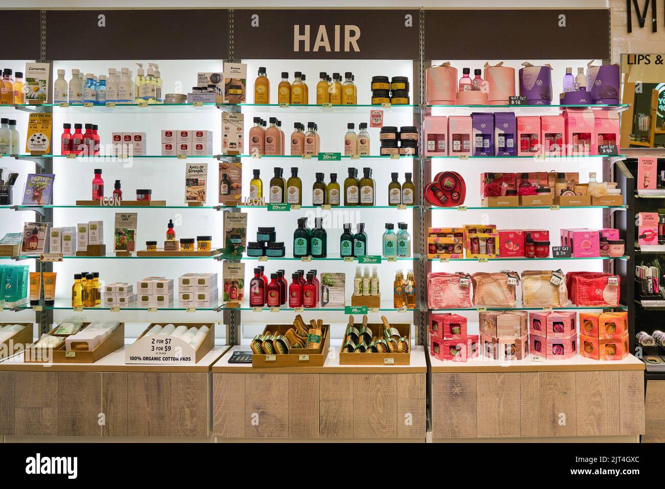 SINGAPORE - CIRCA JANUARY, 2020: personal care products on display at ...