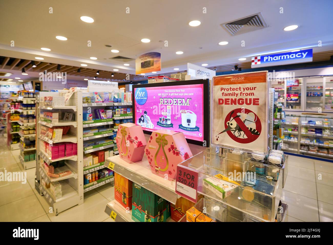 SINGAPORE - CIRCA JANUARY, 2020: interior shot of Guardian store in ...