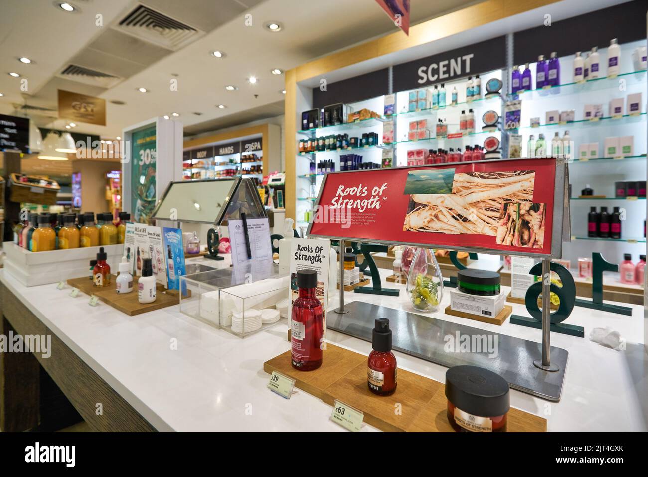 SINGAPORE - CIRCA JANUARY, 2020: personal care products on display at ...