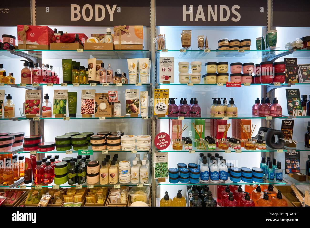 SINGAPORE - CIRCA JANUARY, 2020: personal care products on display at ...