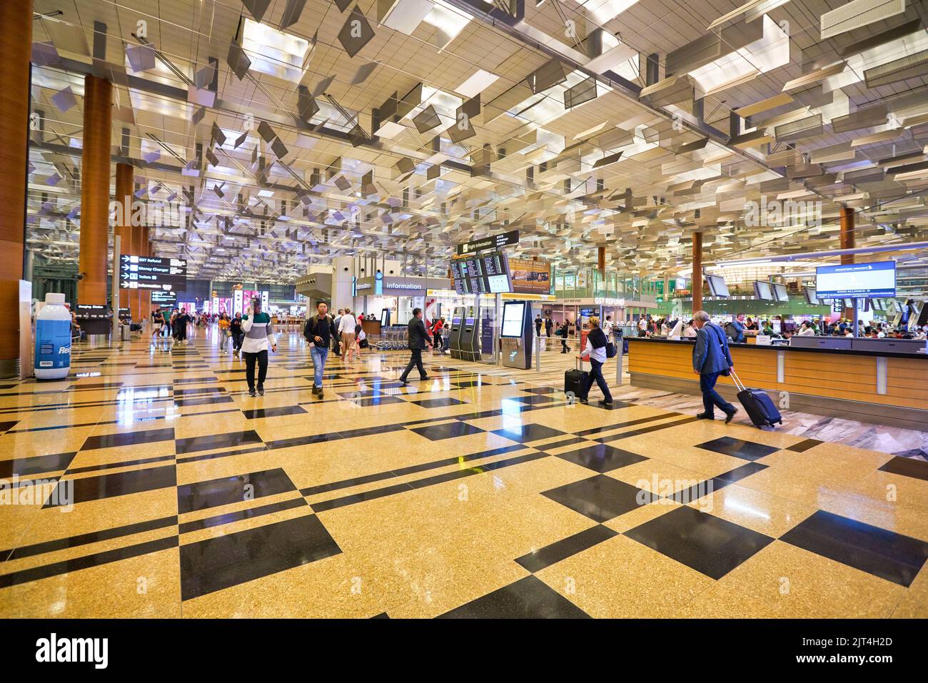 SINGAPORE - CIRCA JANUARY, 2020: interior shot of Terminal 3, Singapore ...