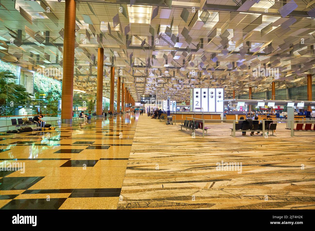 SINGAPORE - CIRCA JANUARY, 2020: interior shot of Terminal 3, Singapore ...