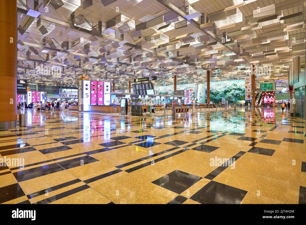 SINGAPORE - CIRCA JANUARY, 2020: interior shot of Terminal 3, Singapore ...