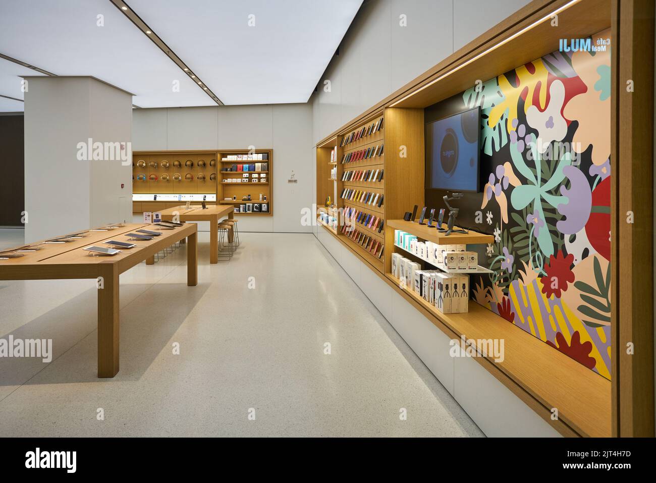 SINGAPORE - CIRCA JANUARY, 2020: goods on display at Apple Jewel Changi ...