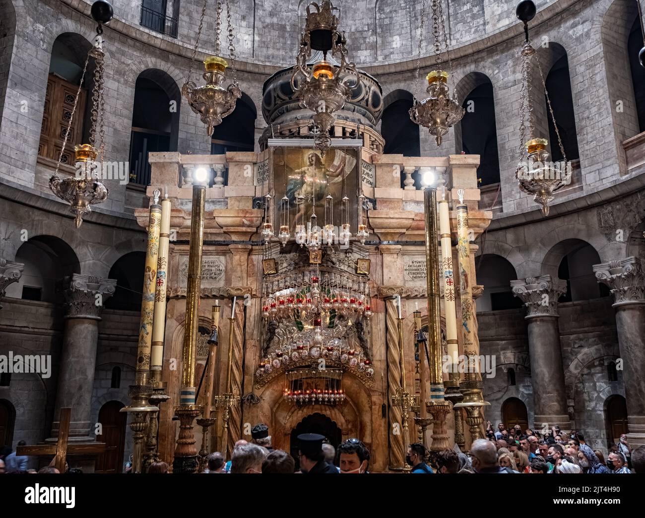 Jerusalem, Israel - April 18, 2021: Sepulchre of Jesus Christ in the ...