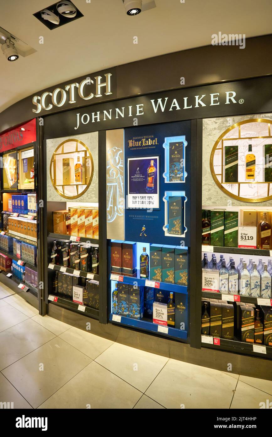 SINGAPORE - CIRCA JANUARY, 2020: a broad range of alcoholic drinks on ...