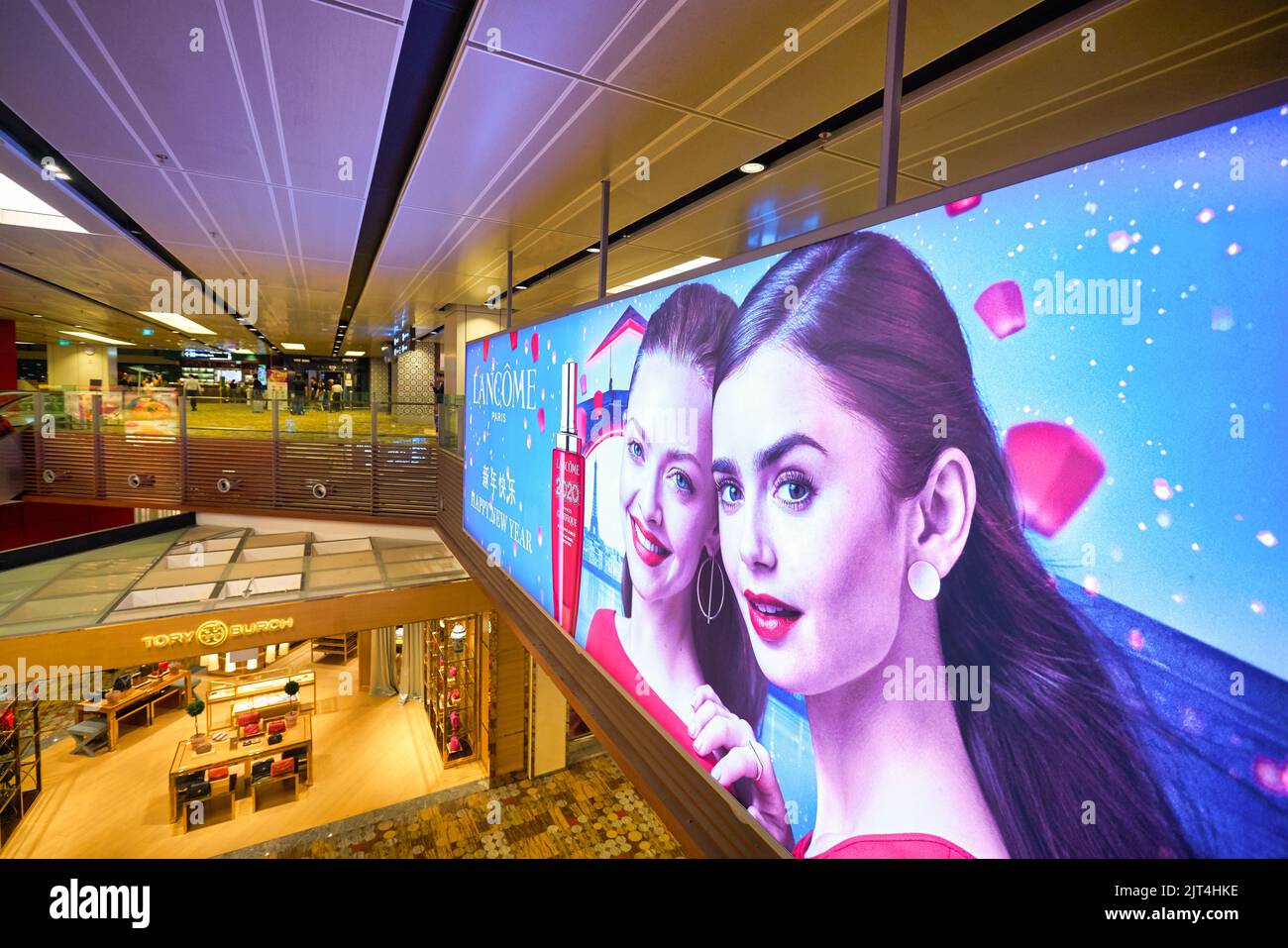 SINGAPORE - CIRCA JANUARY, 2020: Lancome AD poster seen at Singapore ...