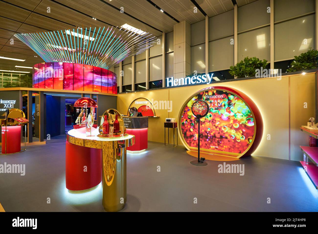 SINGAPORE - CIRCA JANUARY, 2020: Hennessy pop up store in Singapore ...
