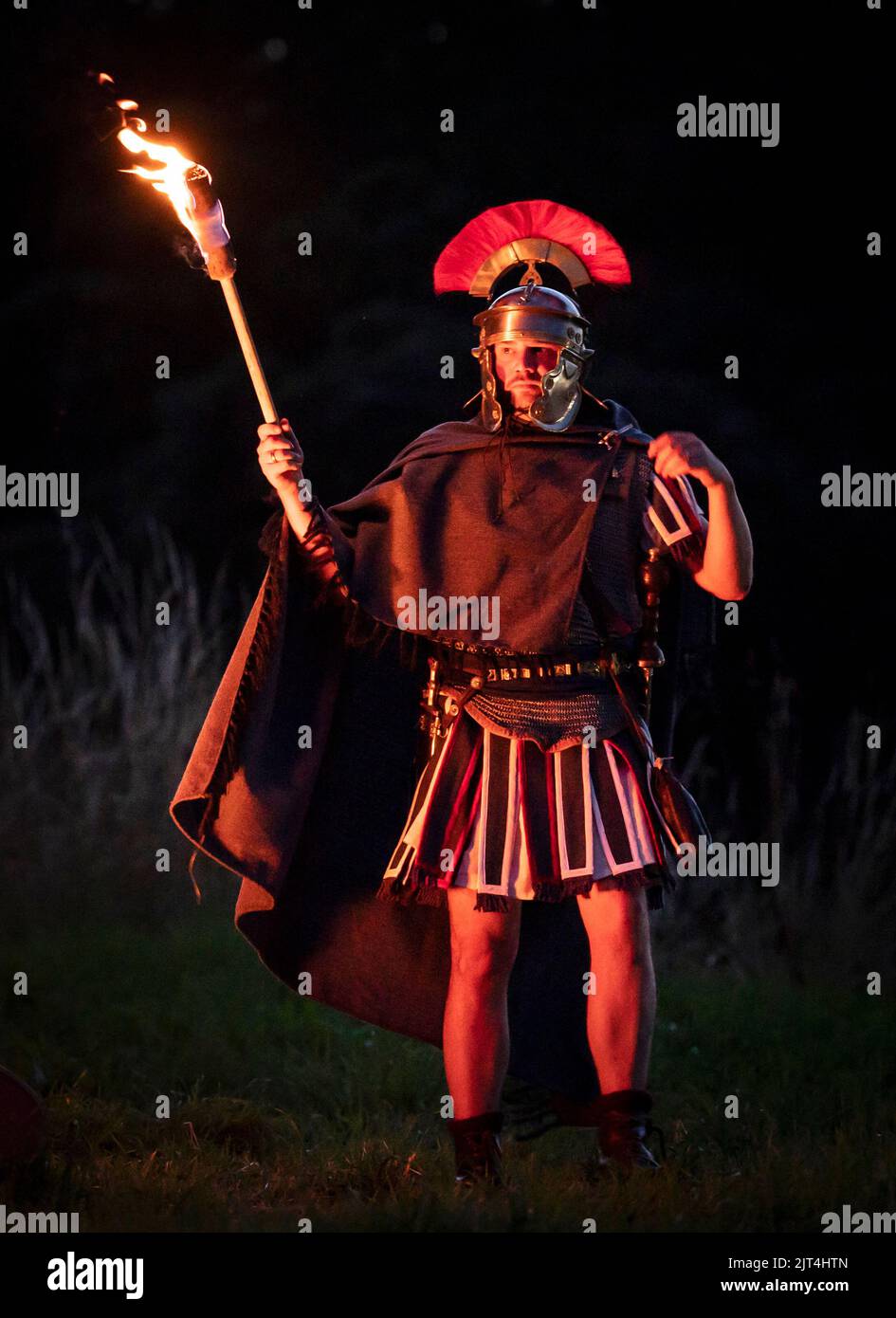 Night attack chesters roman fort hi-res stock photography and images ...