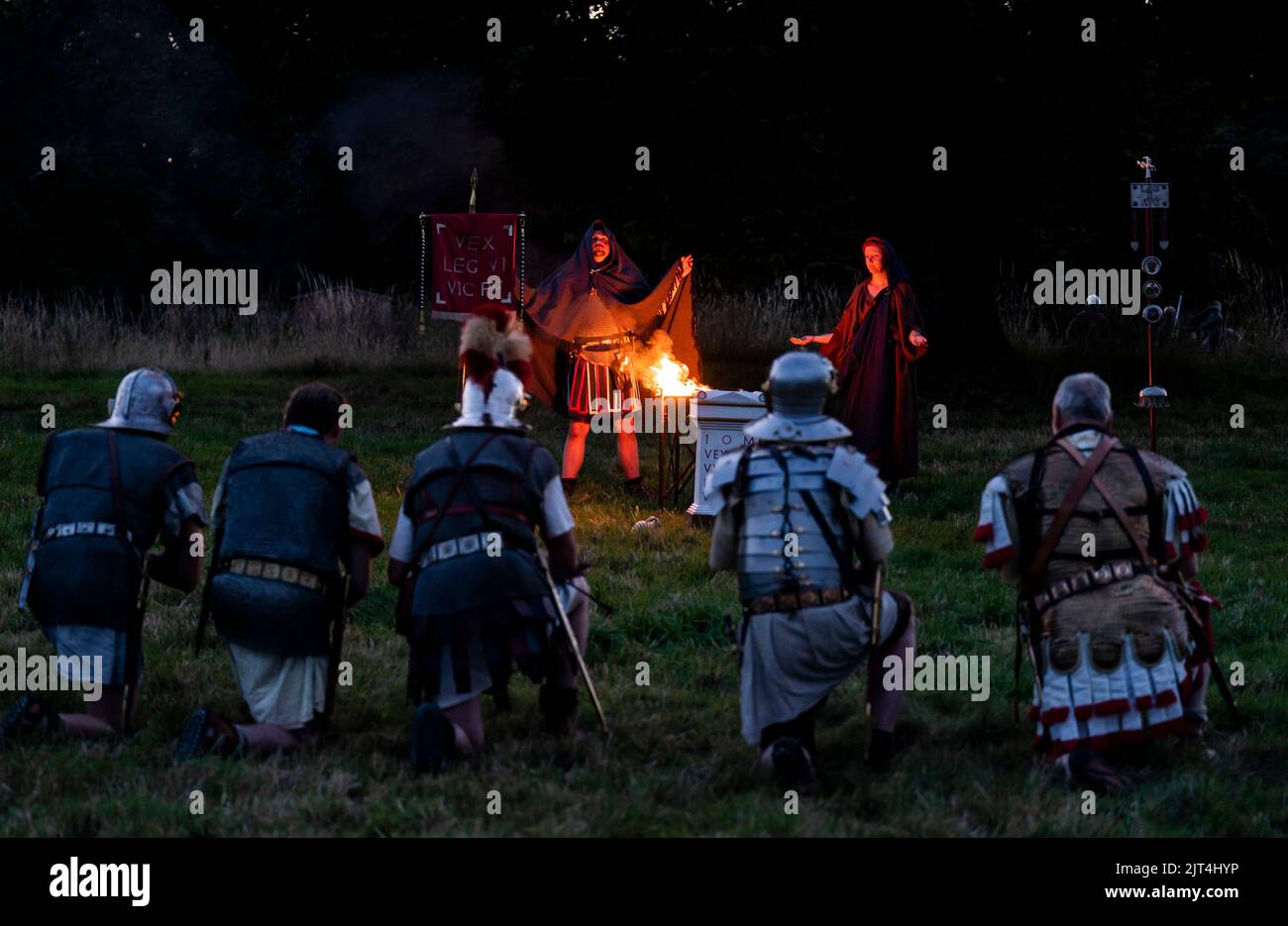 Night attack chesters roman fort hi-res stock photography and images ...