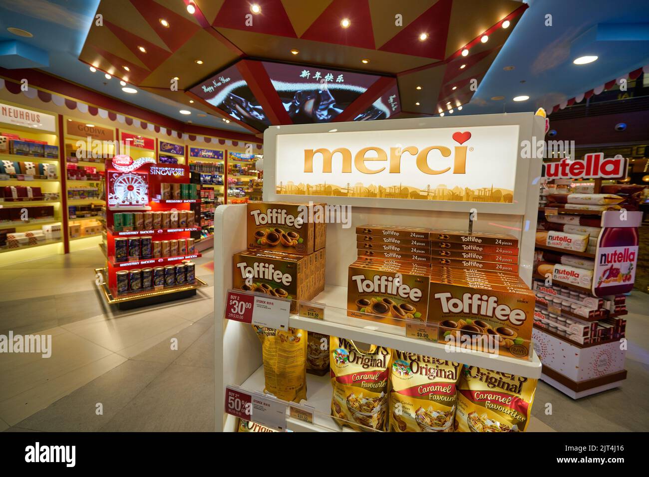 SINGAPORE - CIRCA JANUARY, 2020: Merci sign as seein at a store in ...