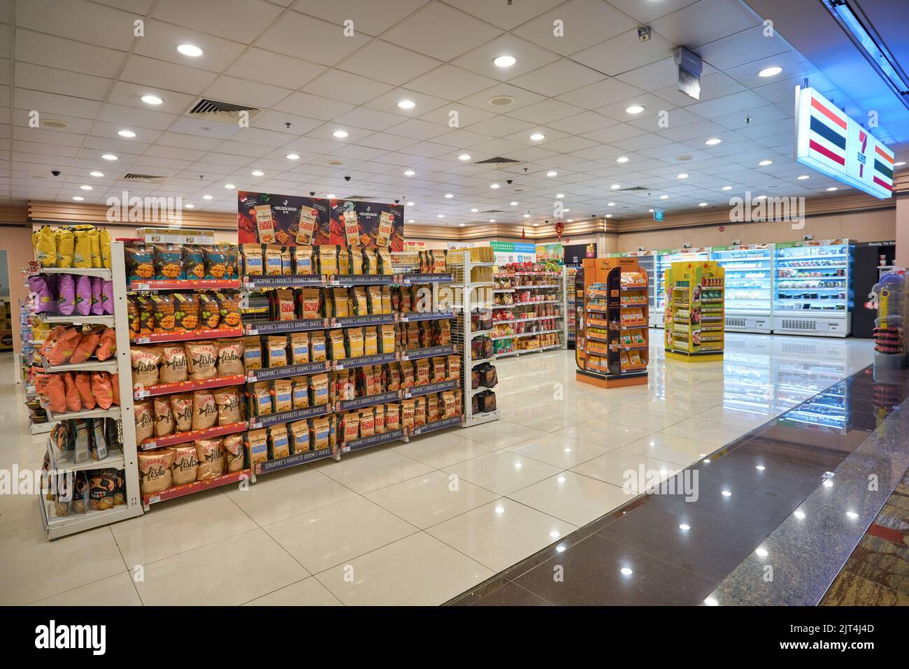 SINGAPORE - CIRCA JANUARY, 2020: interior shot of 7-eleven store in ...