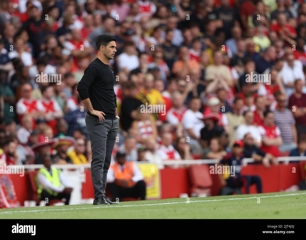 London, UK. 27th Aug, 2022. Mikel Arteta (Arsenal head coach) at the ...