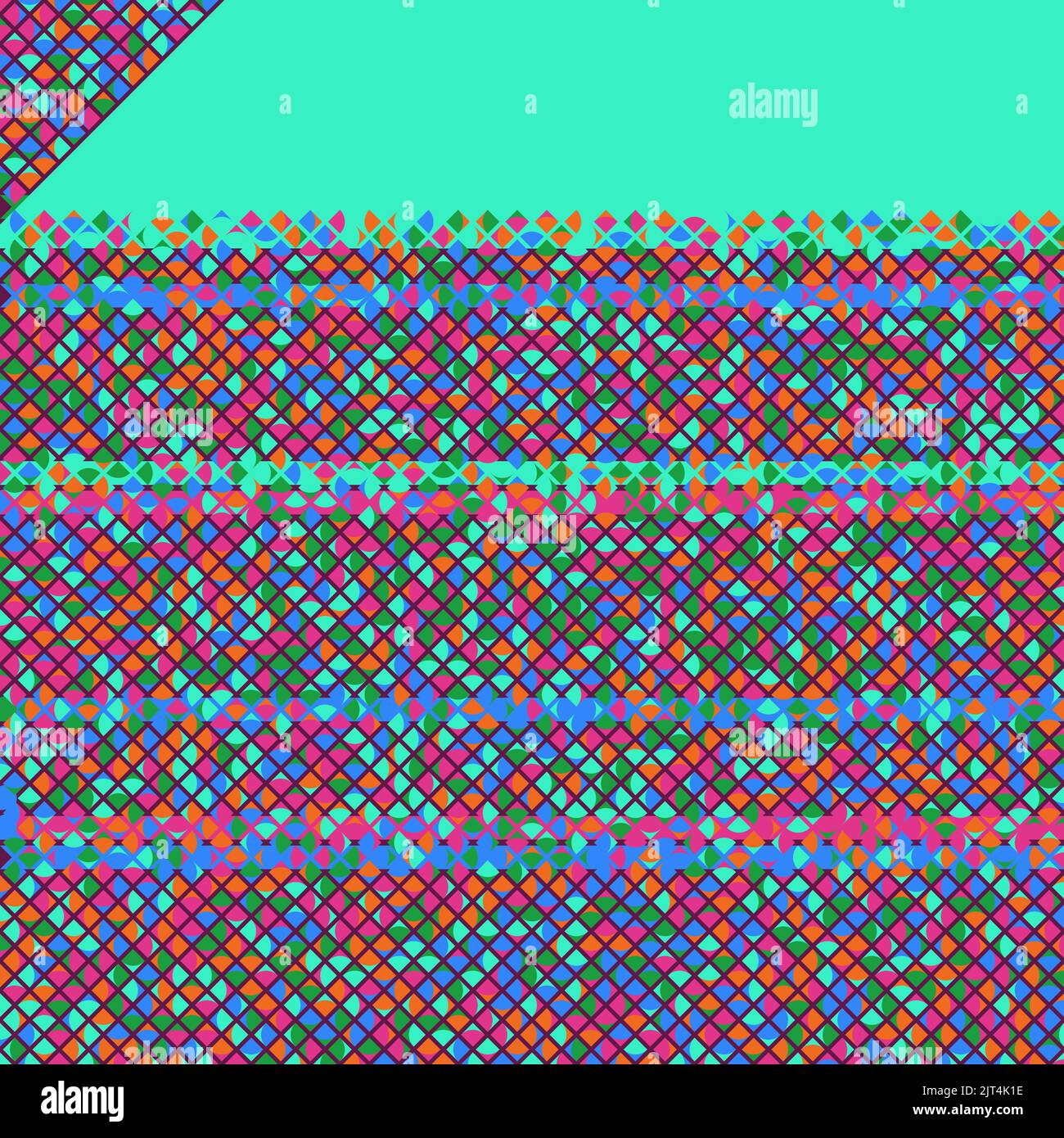 Colorised Rhombuses tiles tessellation pattern illustration Stock ...