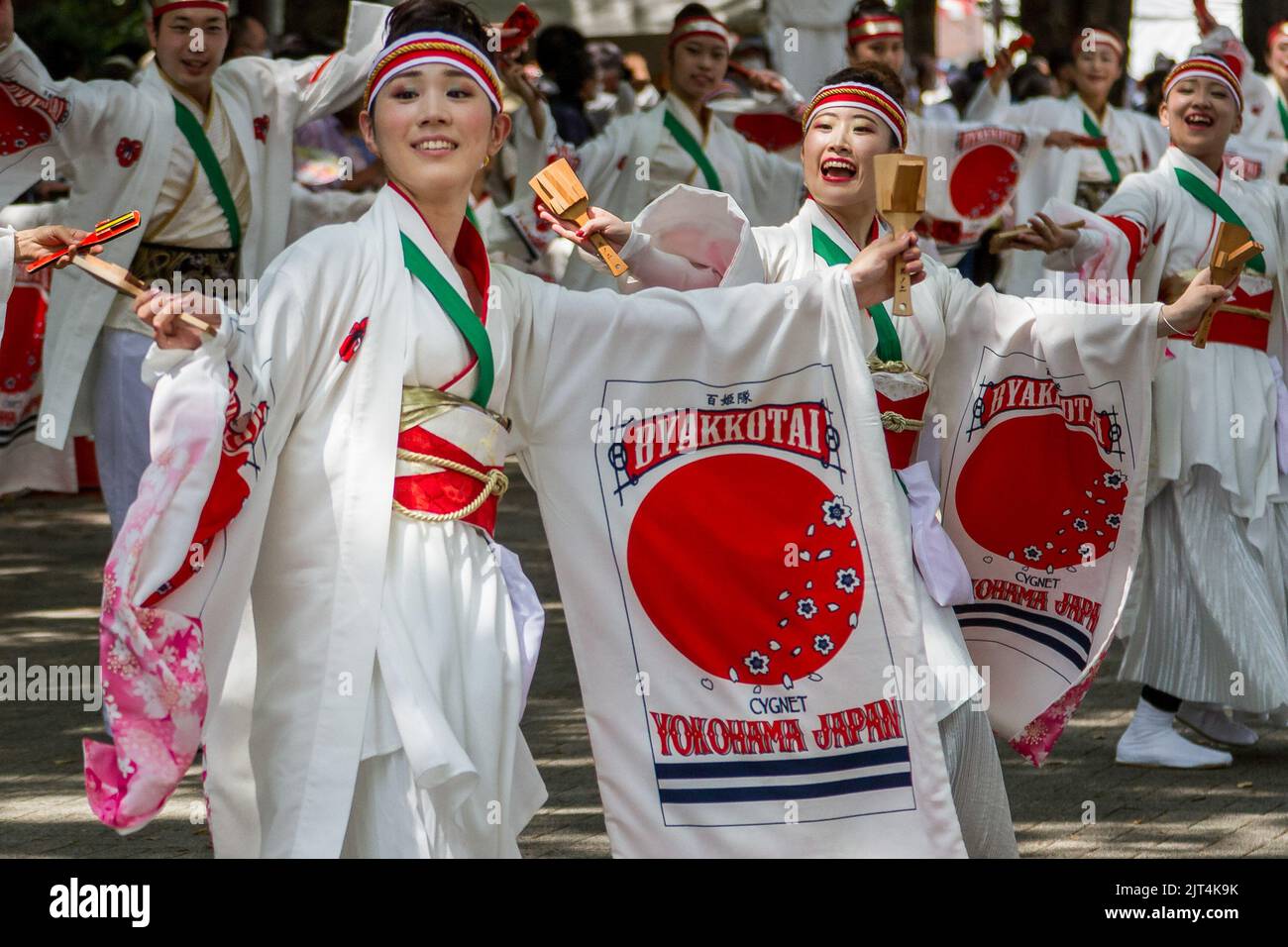 Tokyo, Japan. 27th Aug, 2022. Dancers from Yokohama perform at the ...