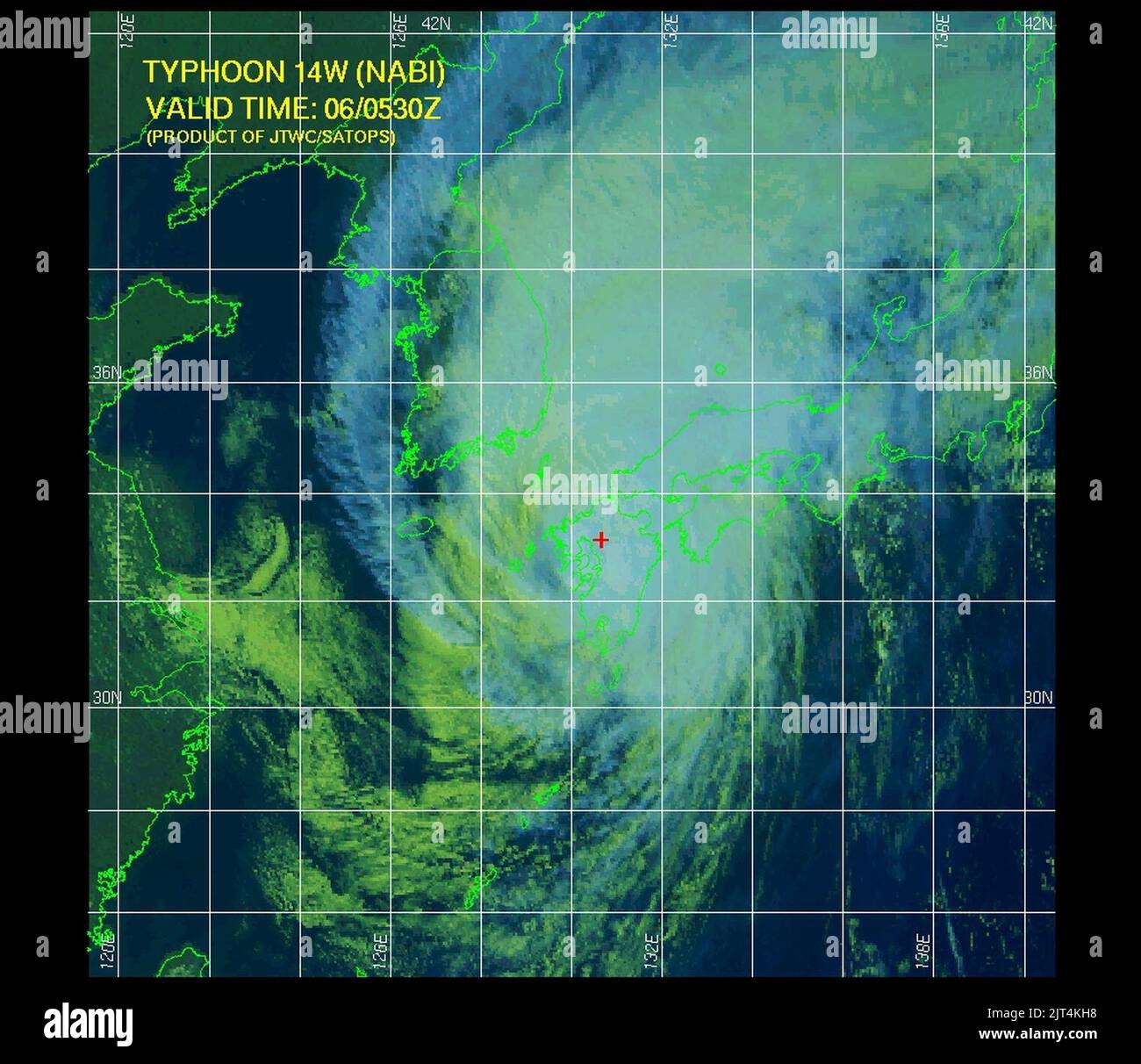 Typhoon 14W (Nabi) 200509060530 Stock Photo - Alamy