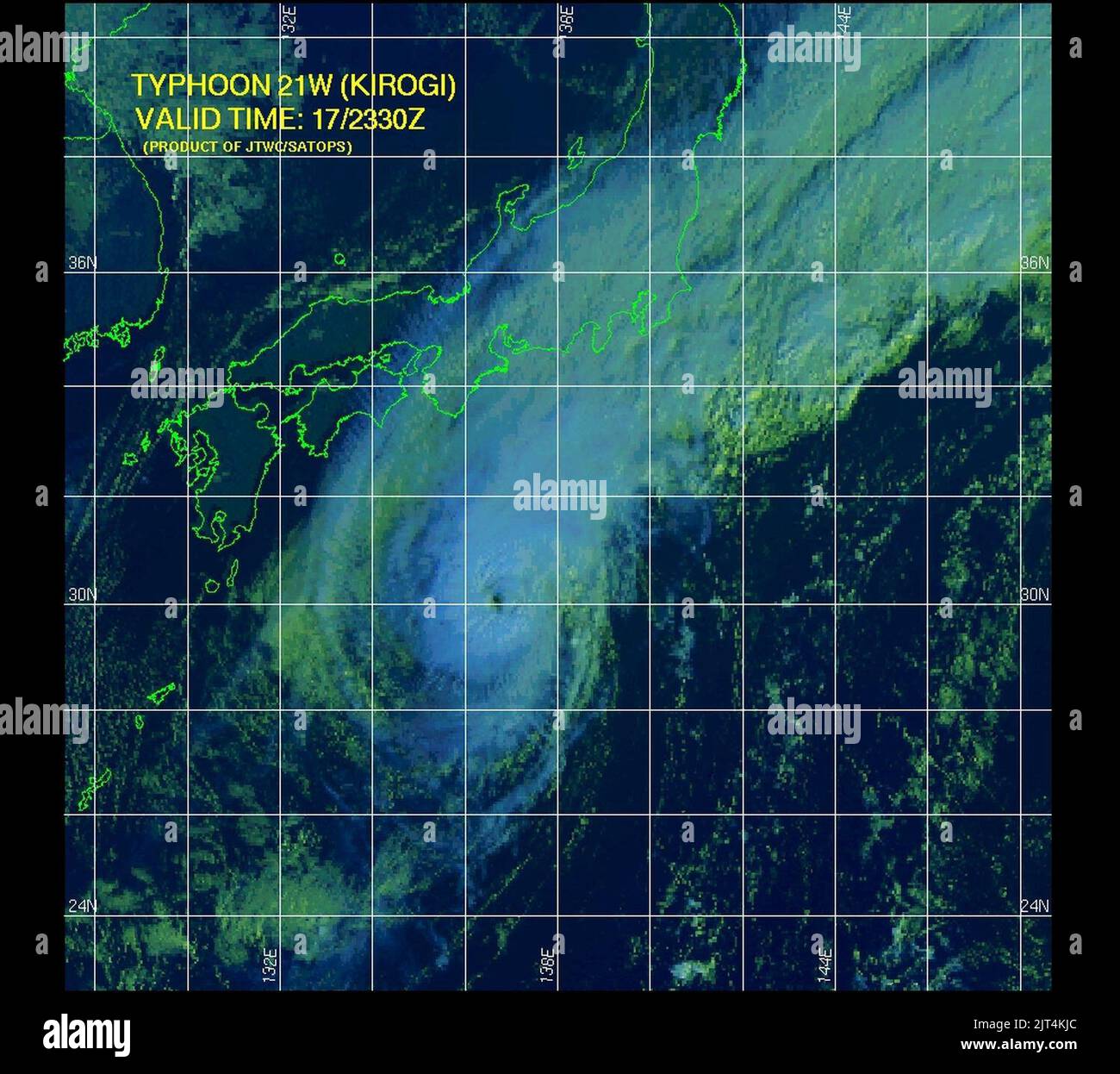 Typhoon 21W (Kirogi) 200510172330 Stock Photo - Alamy