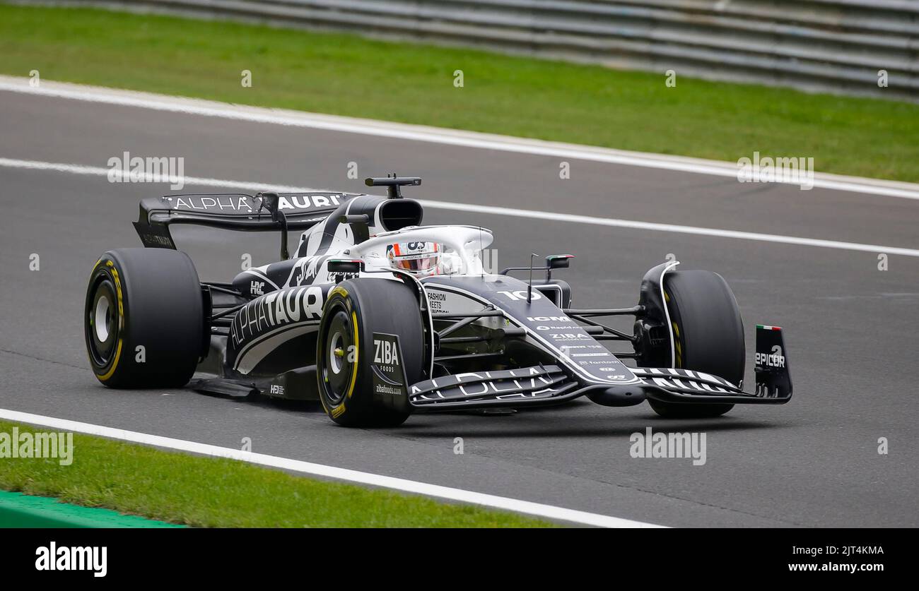 August 27, 2022: Alpha Tauri #10 Pierre Gasly from France drives during ...