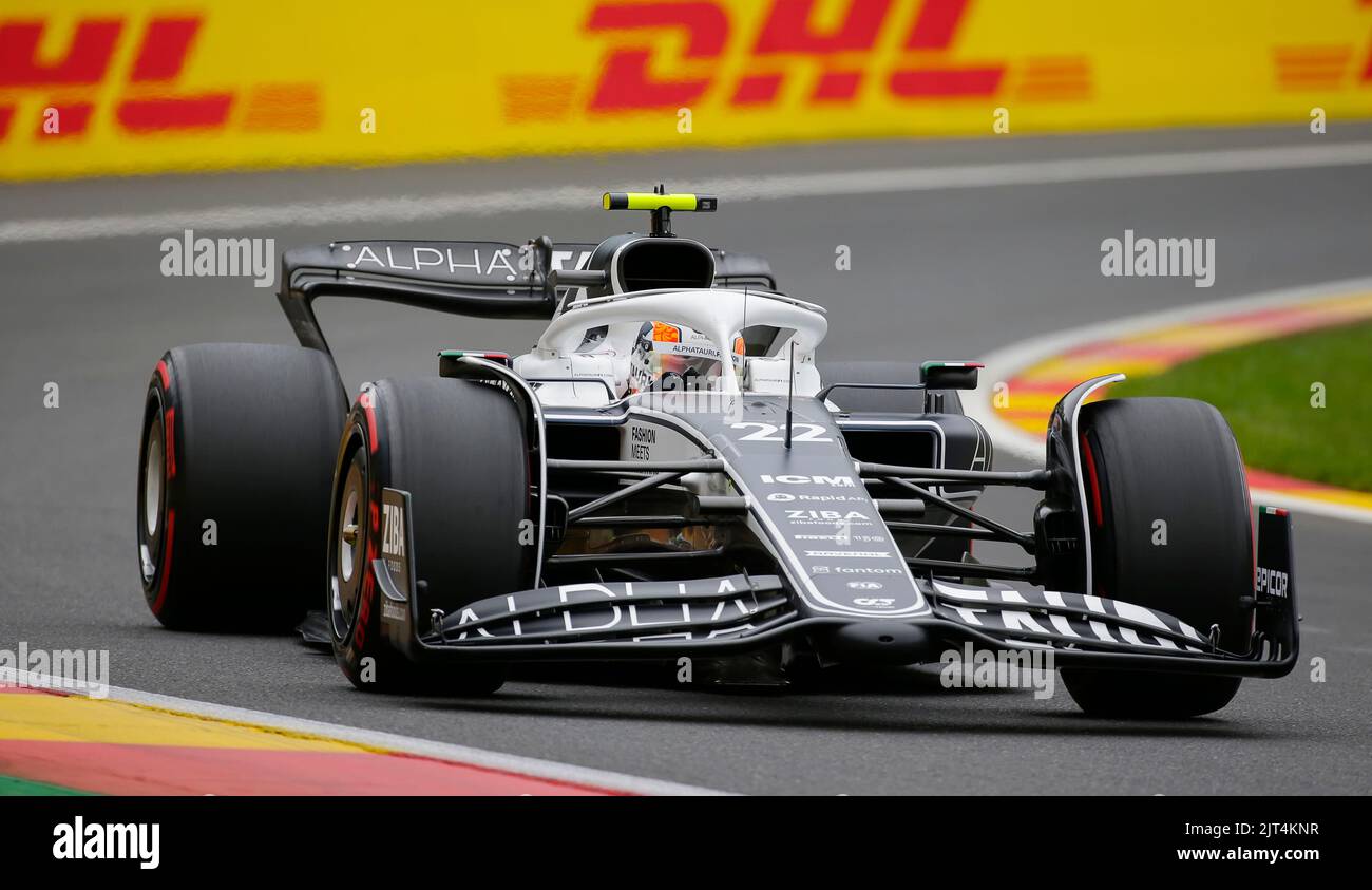 August 27, 2022: Alpha Tauri #22 Yuki Tsunoda from Japan drives during ...