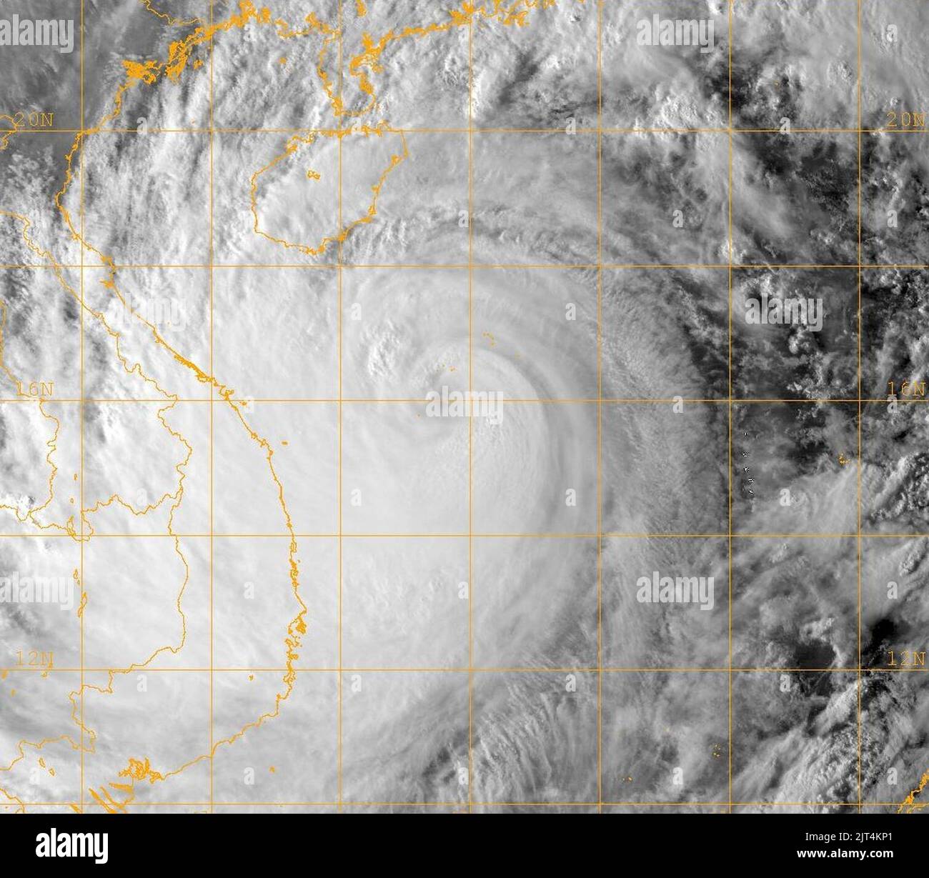 Typhoon Ketsana off the coast of Vietnam Stock Photo - Alamy