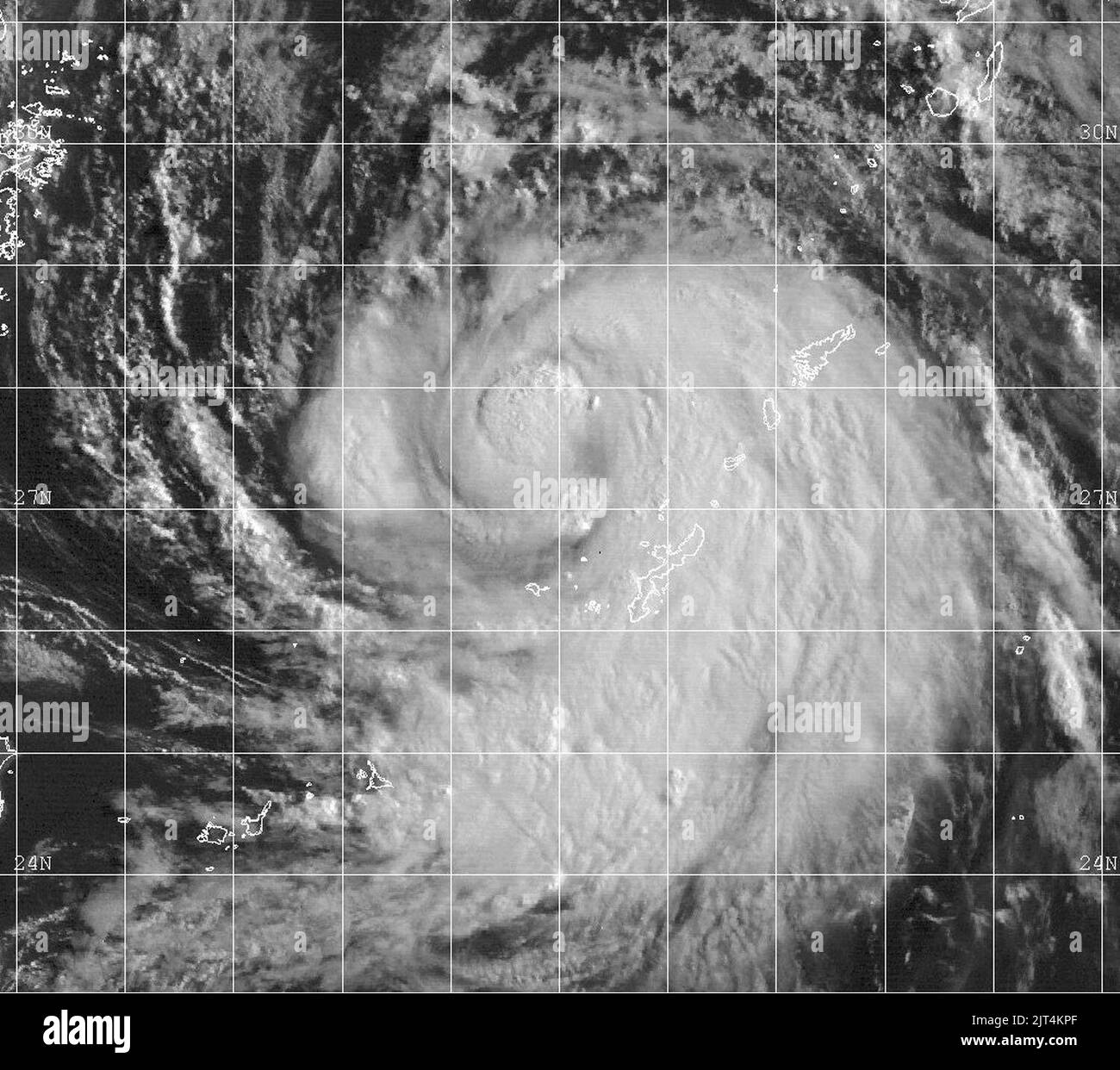 Typhoon Olga 1999 Stock Photo - Alamy