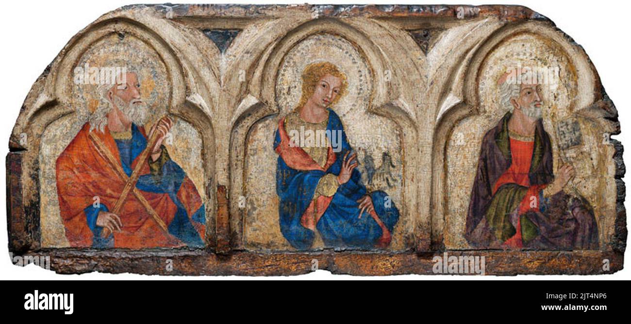 Tzv. predela roudnická - Sv. Ondřej, sv. Jan Evangelista a sv. Petr ...