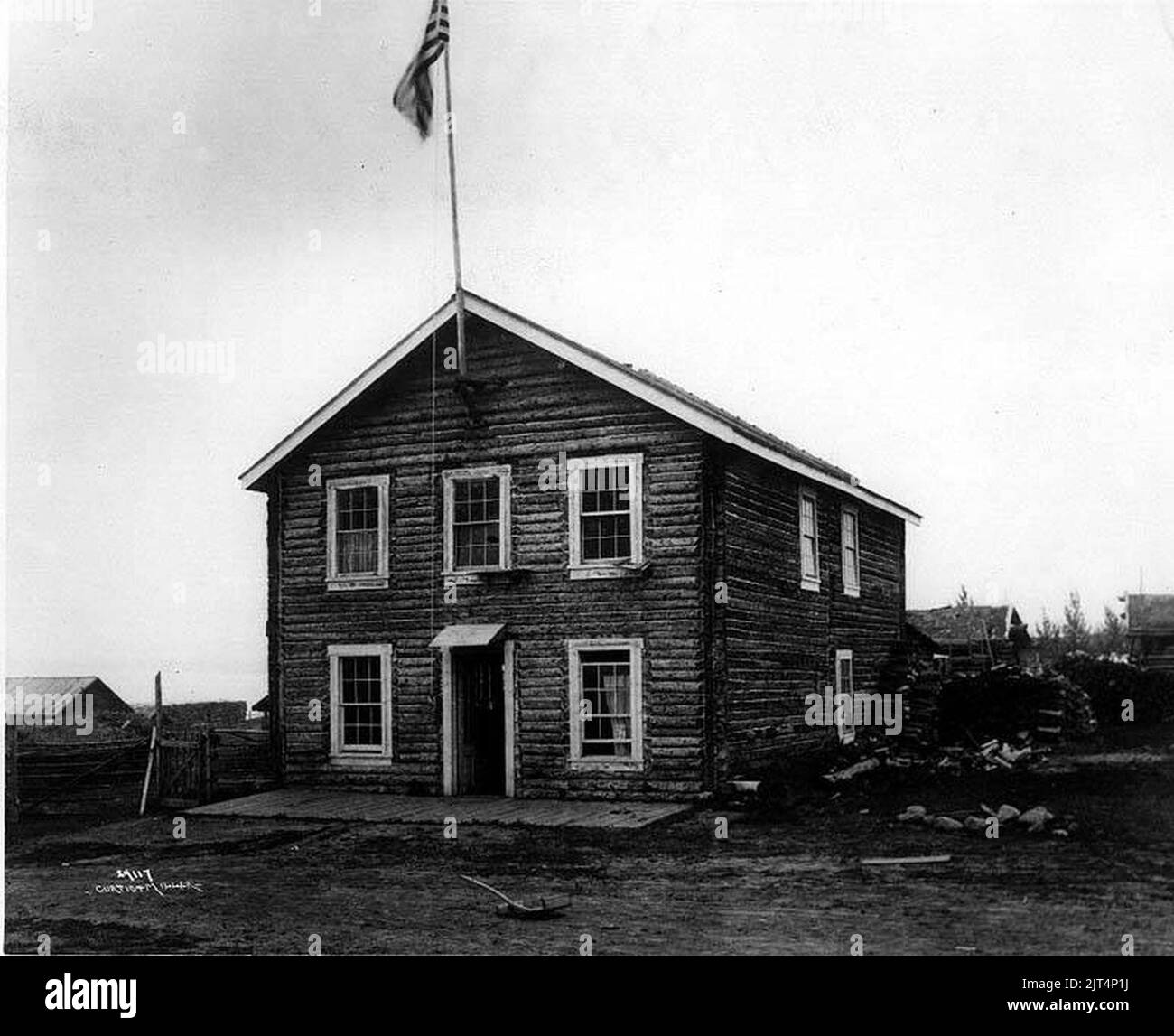 U S Customs office in log building at Eagle, Alaska Stock Photo - Alamy