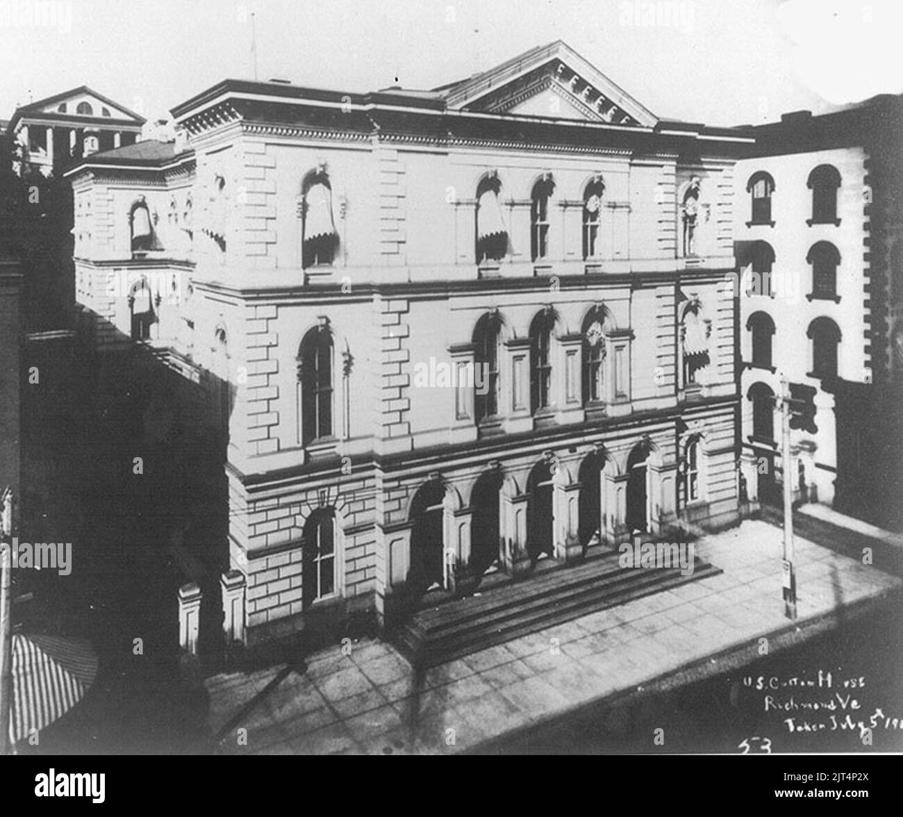 U. S. Customhouse, Richmond, VA 1900 Stock Photo - Alamy