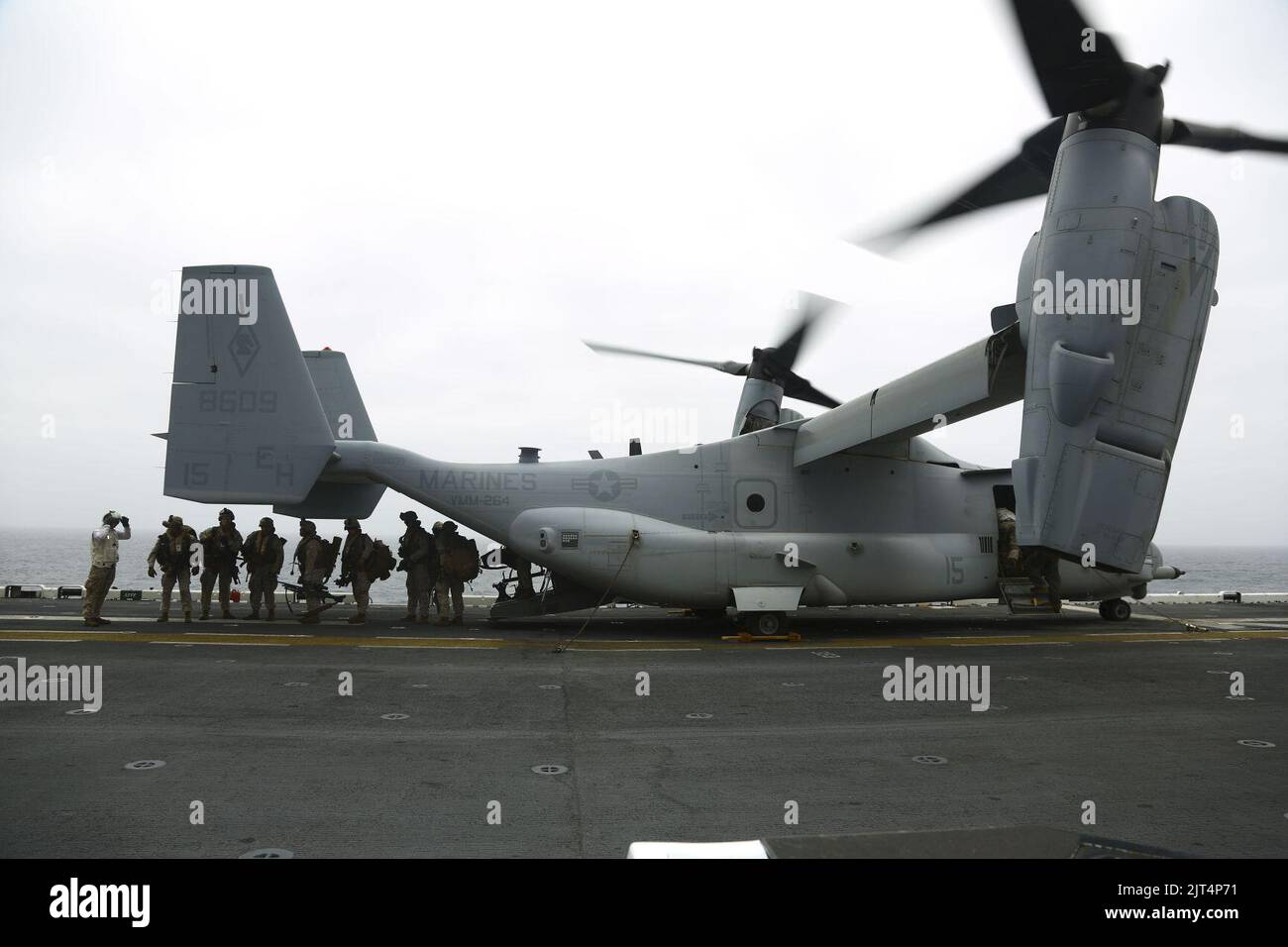 U.S Marines Onload to The USS Wasp for Deployment (28200223282 Stock ...