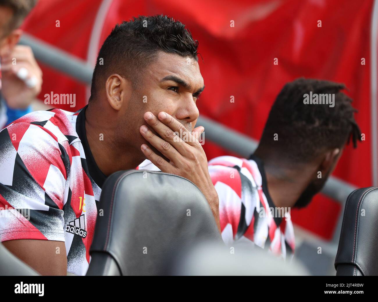 Casemiro manchester united bench hi-res stock photography and images ...